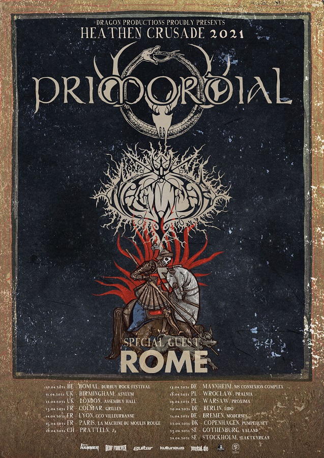 PRIMORDIAL : 4 concerts en France en 2021 - Rock Metal Mag